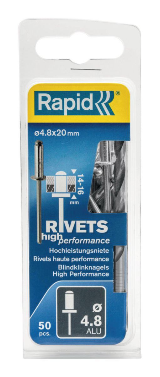 ISABERG RAPID - Rivets hautes performances D 4,8 x 20 mm alu, blister ...